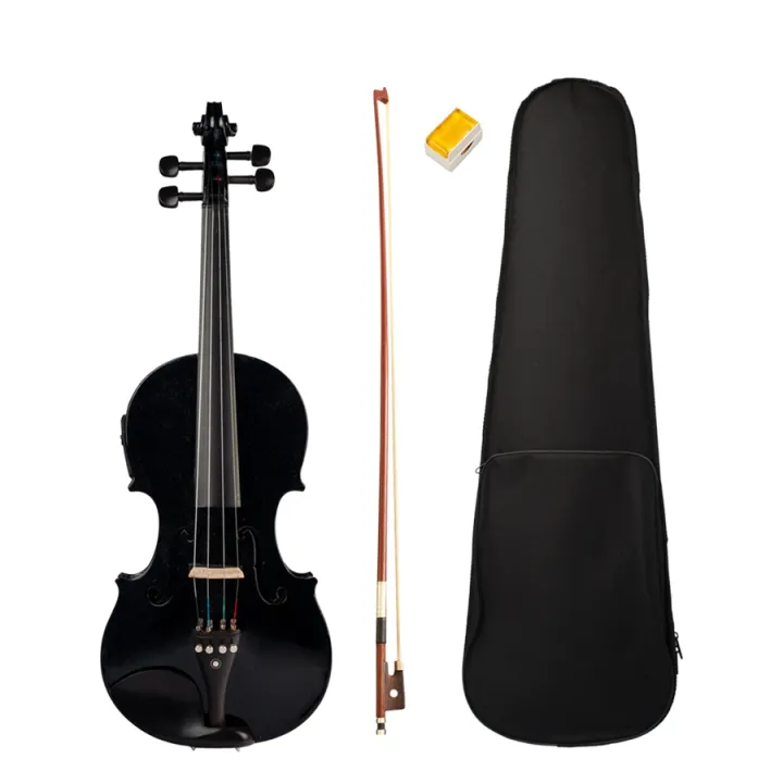 4/4 Full-Size Violin Violin Sound and Electric Violin Solid Wood Body ...