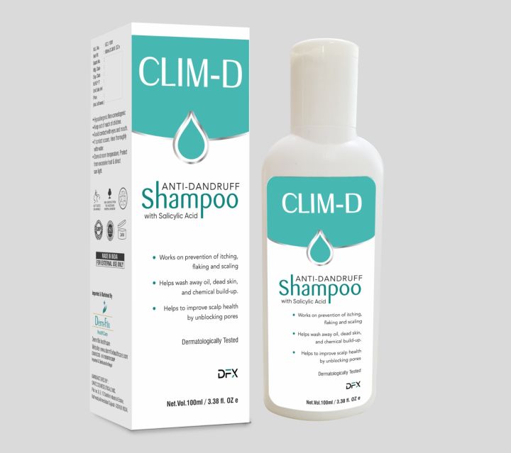 Clim-D Anti Dandruff Shampoo with Salicylic Acid Dermatological Tested ...