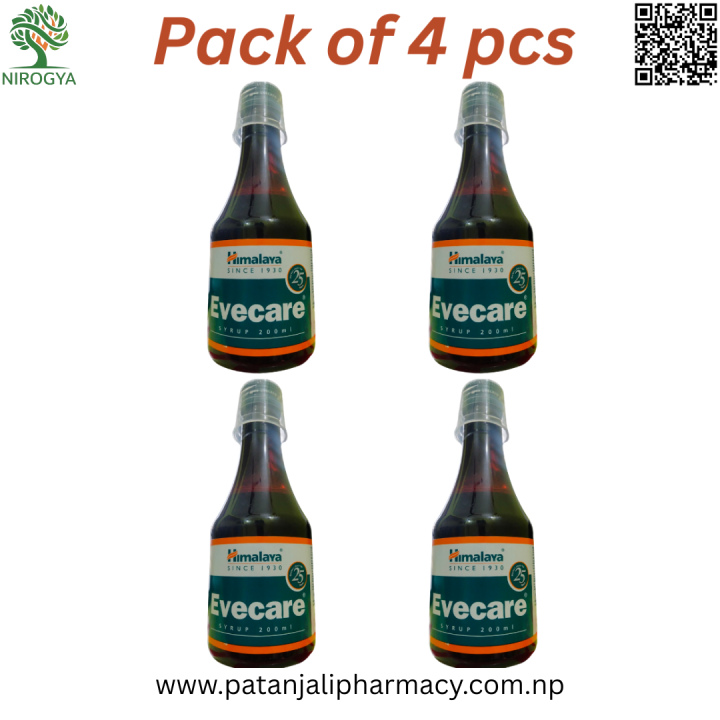 Himalaya Evecare Syrup 200ML Pack of 4 pcs | Daraz.com.np