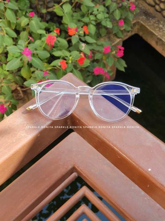 Sparkle Roniya Cut Transparent Fiber Oval Frame For Unisex | Daraz.com.np