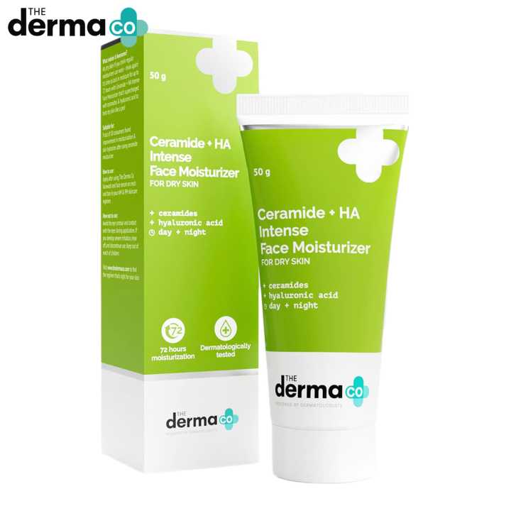 The Derma Co Ceramide + HA Intense Face Moisturizer, Dry Skin ...
