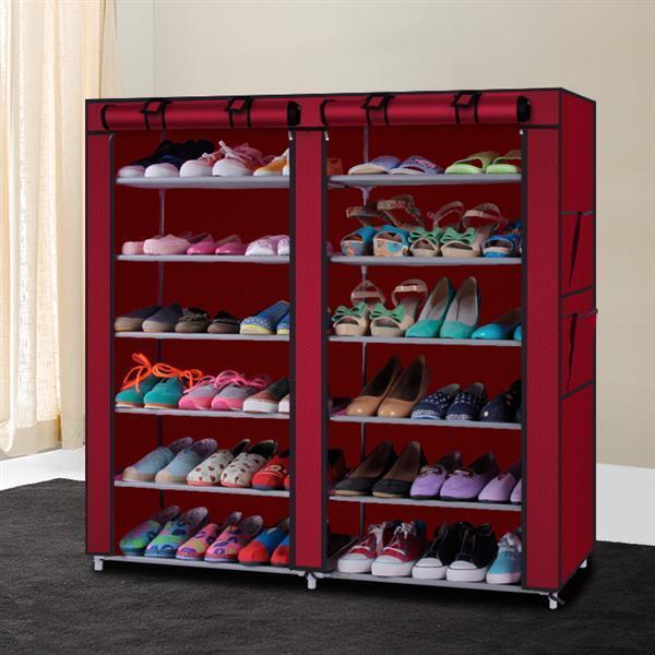 Double-Row Fancy 6 Layer Shoe Rack | Daraz.com.np