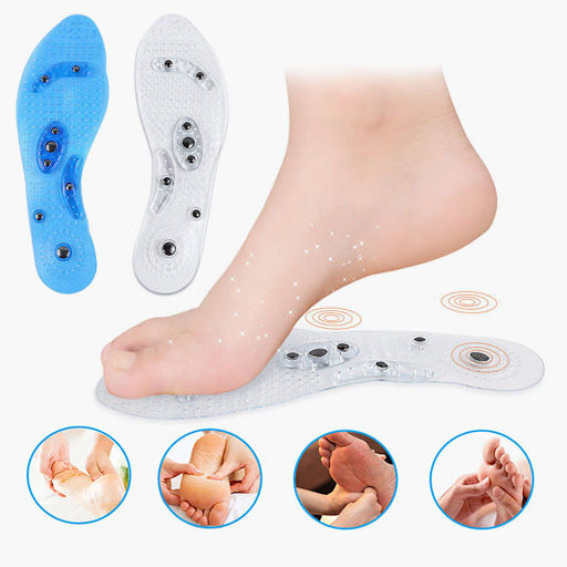 Healthy Acupressure Magnetic Massage Shoe Insole Gel Pad Inner Sole ...