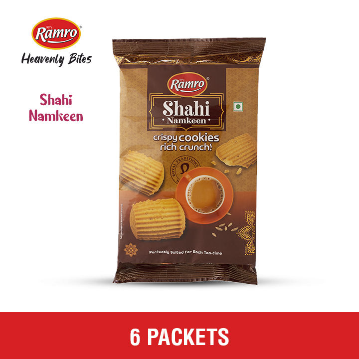 Ramro Shahi Namkeen Cookies 120g X 6 Packets | Daraz.com.np