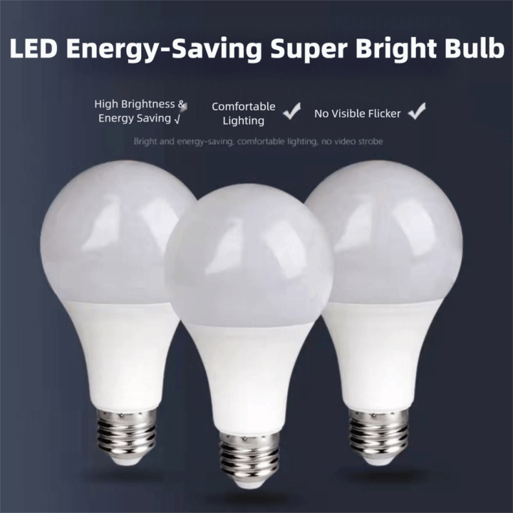 Ultra Bright 3/5/7/912/15/18/24W LED Light Bulb E27 Plastic Coated ...