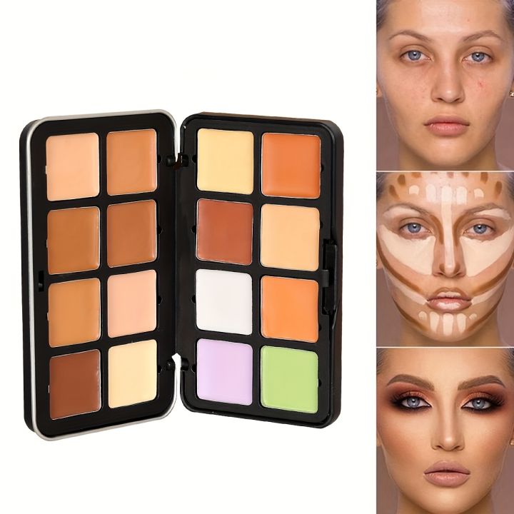 16-color Iron Box Concealer, Contouring Side Shadow Nose Shadow Shadow ...