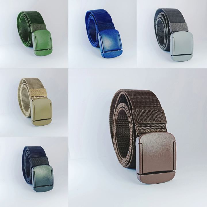 Top Blue Colour Fancy Nylon Belt For Men | Daraz.com.np