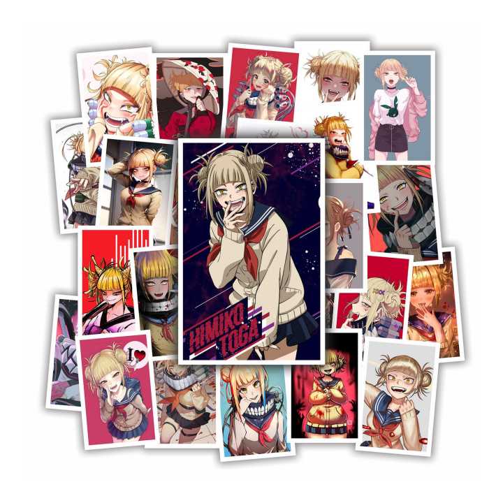 KYVOR Himiko Toga Anime Collectible Sticker Pack of 25pcs (10cm x 15cm ...