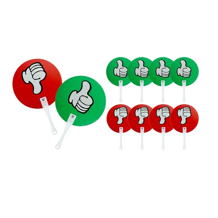 10 Pack Thumb Thumbs Down Classroom Voting Paddles Small Group ...