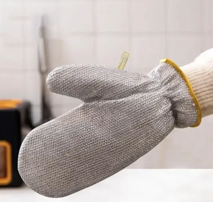 Steel Wire Gloves for Dish Washing | Cut-Resistant Kitchen Safety ...
