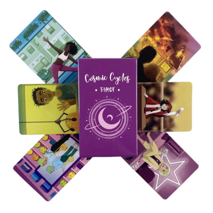 2025 Cosmic Cycles Tarot Cards A 78 Deck Oracle English Visions ...