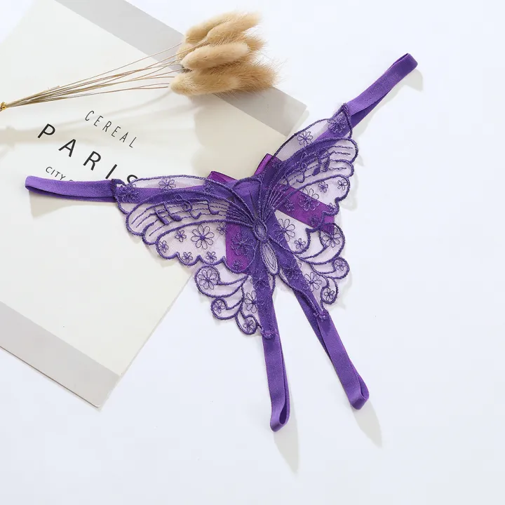 Open Crotch Transparent Ultra Thin T-Back See Through G-string Ladies ...