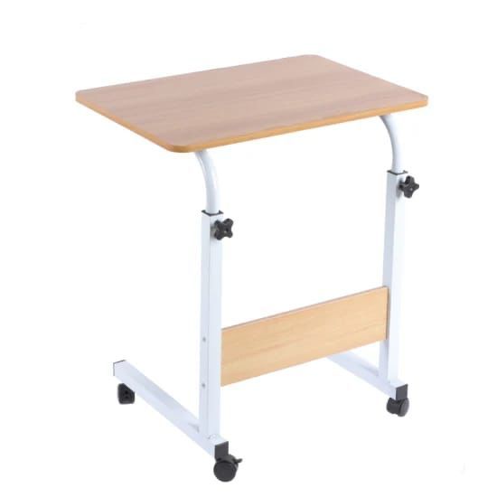 Height Adjustable Wooden Laptop Table With Wheels- 60cm X 40cm (Black ...