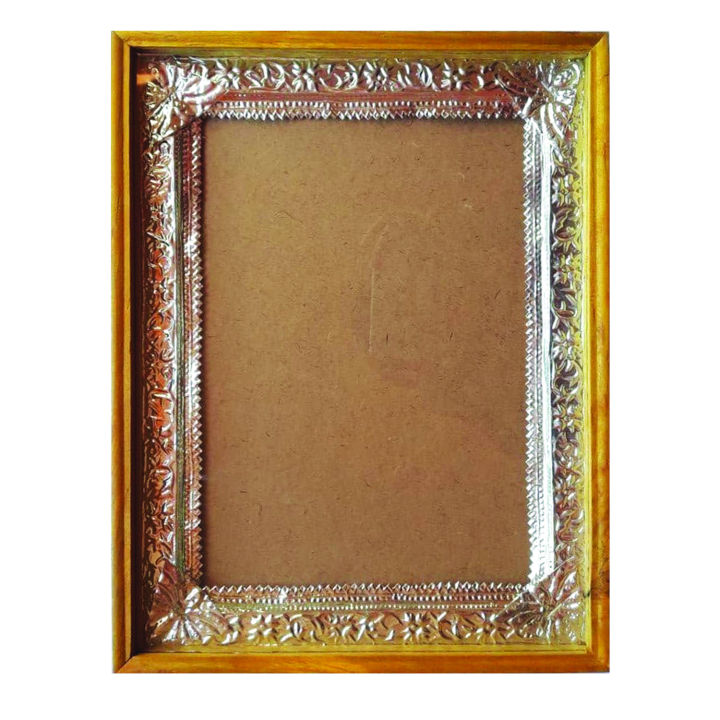 3D Wood Nepali Silver Single Photo Frame A4 Size | Daraz.com.np
