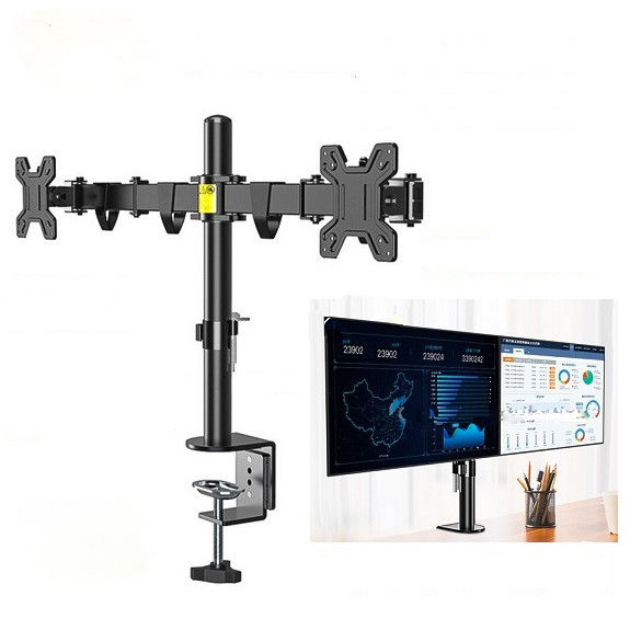Zeno 17 - 27 Inch Dual Screen Double Arm Monitor Stand | Daraz.com.np