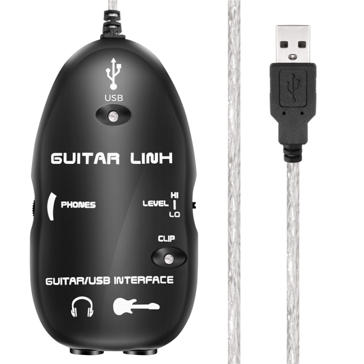 Guitar to USB Interface Link Cable Adapter /PC Recording CD Studio ...