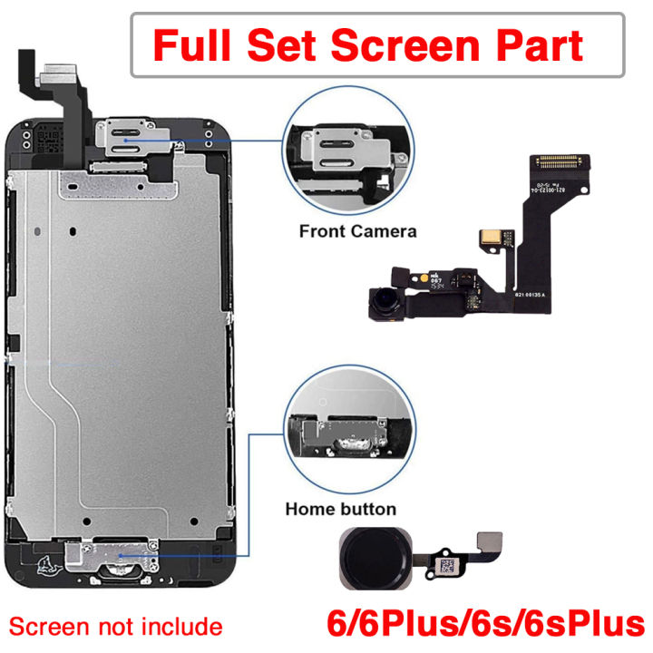 Full Set Screen Lcd Part Replacement For iPhone 6 6s Plus Front Camera ...