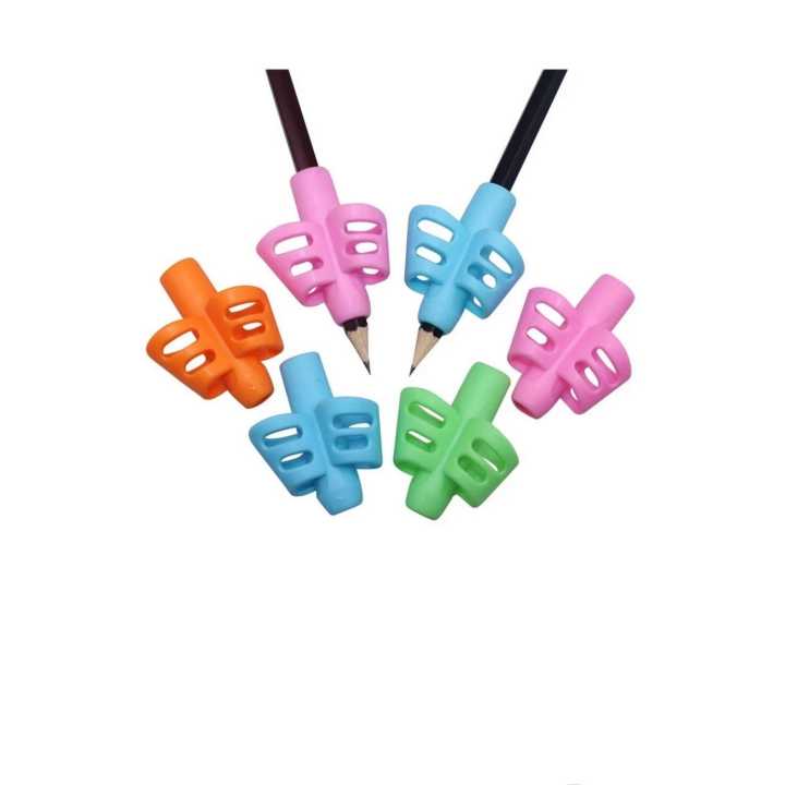 Pencil Grips Two-Finger Grip Silicone 3 Pcs Baby Learning Writing Tool ...