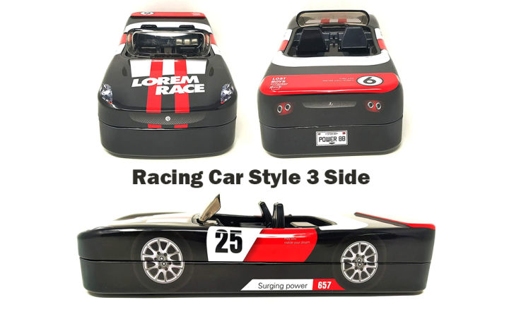 Racing Car Style Metal Pencil Box | Daraz.com.np
