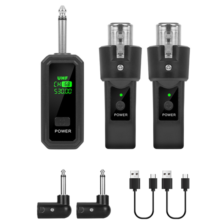 PA System Audio Mixer 6.35mm UHF XLR Adapter Wireless Microphone ...