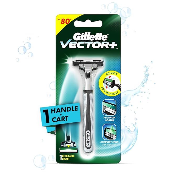 Gillette Men Vector Plus Manual Shaving Razor, 1 Pc PNG02120 | Daraz.com.np
