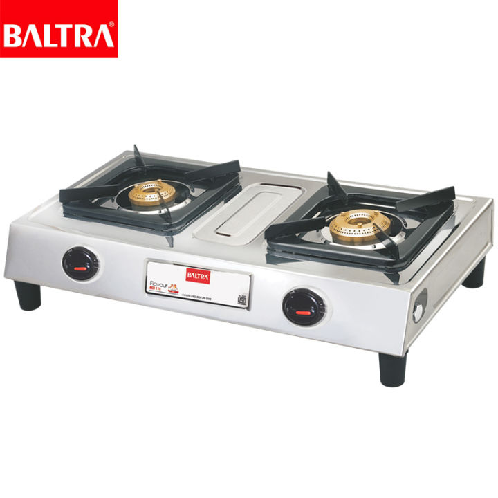 BALTRA 2 burner Gas Stove | Flavour | Stainless steel body | High ...