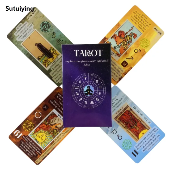 Sutuiying Meaning On Cards Spanish English Version Tarot Deck With ...