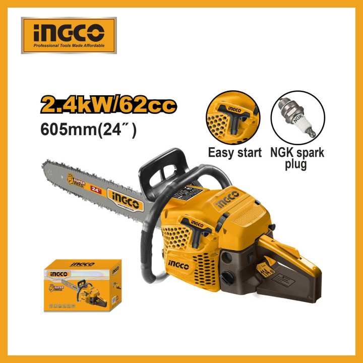 INGCO 2.4kW Gasoline Chain Saw For Felling Trees, Repairing Branches ...