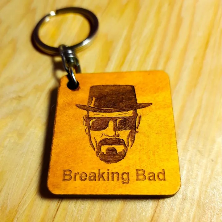 Breaking Bad (Heisenberg) Engraved Wood Keychain | Daraz.com.np