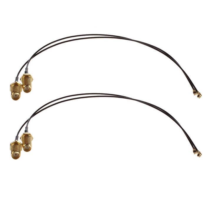 4 pcs. WLAN Antennas Pigtail HIROSE u.fl SMA Box adapter cable IPEX ...