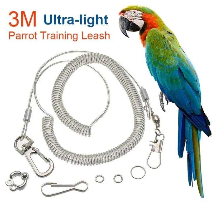 Bird Leg Ring Ultra-light Parrot Training Rope Durable Anti-bite Bird ...
