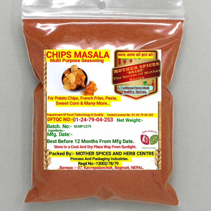 Chips Masala Powder ( Potato Chips, French Fries, Sweet Corn ) - 100 gm ...