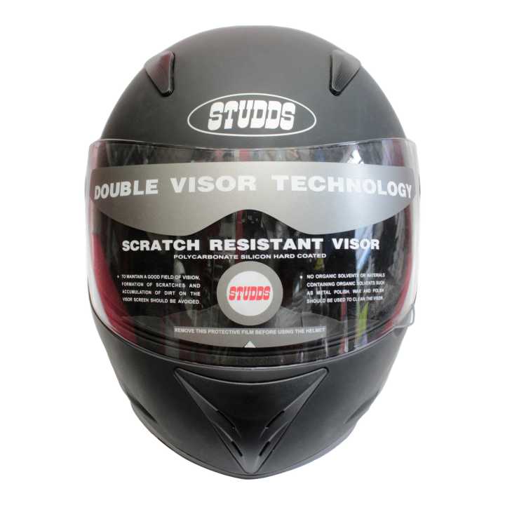 Black Studds Shifter Double Visior Full Face Helmet | Daraz.com.np