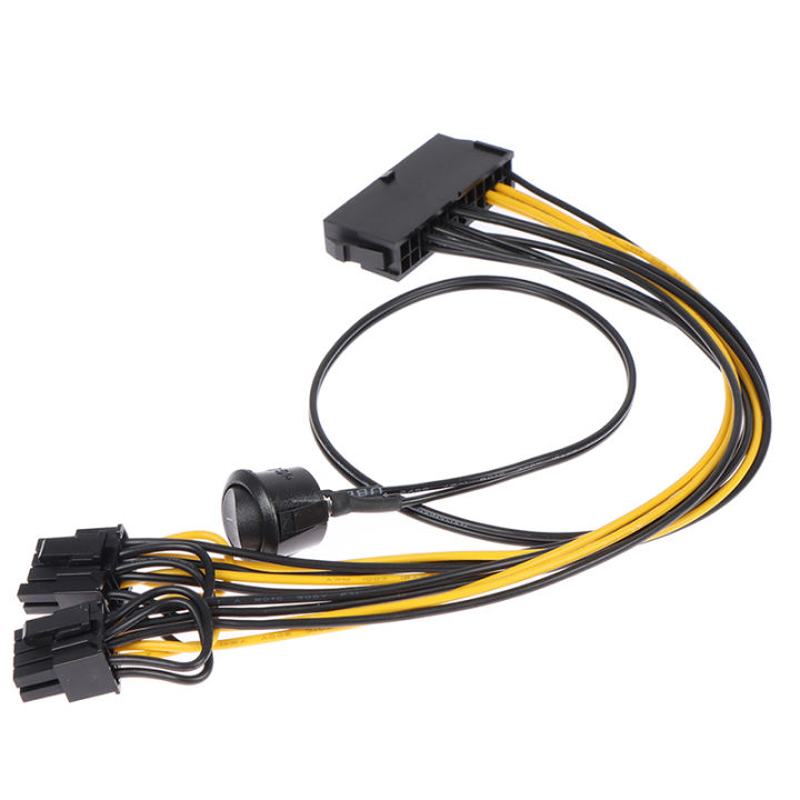 Cable Power Pin Female Cable to Dual 24pin Atx Power Supply 62 Pin 8 ...