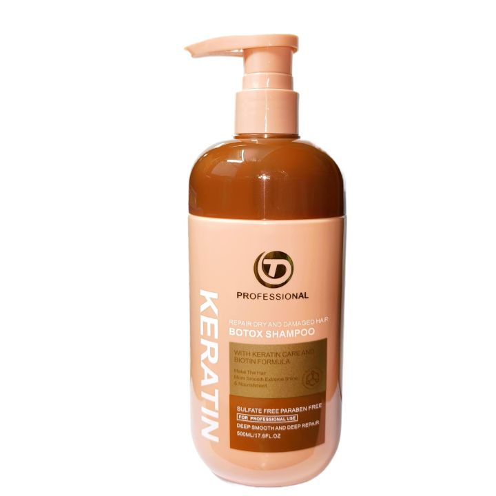 TD Professional Keratin Botox Shampoo 500 ml Sulfate Free Keratin ...