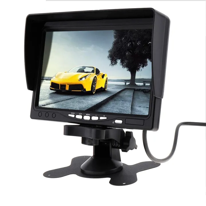 NAMUNY 12V-24V 7 Inch TFT LCD Color HD Monitor for Car Truck CCTV ...