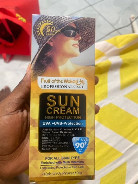 Fruit Of WOKALI SPF 90+ Sunscreen 130ml | High Protection Sun Block ...
