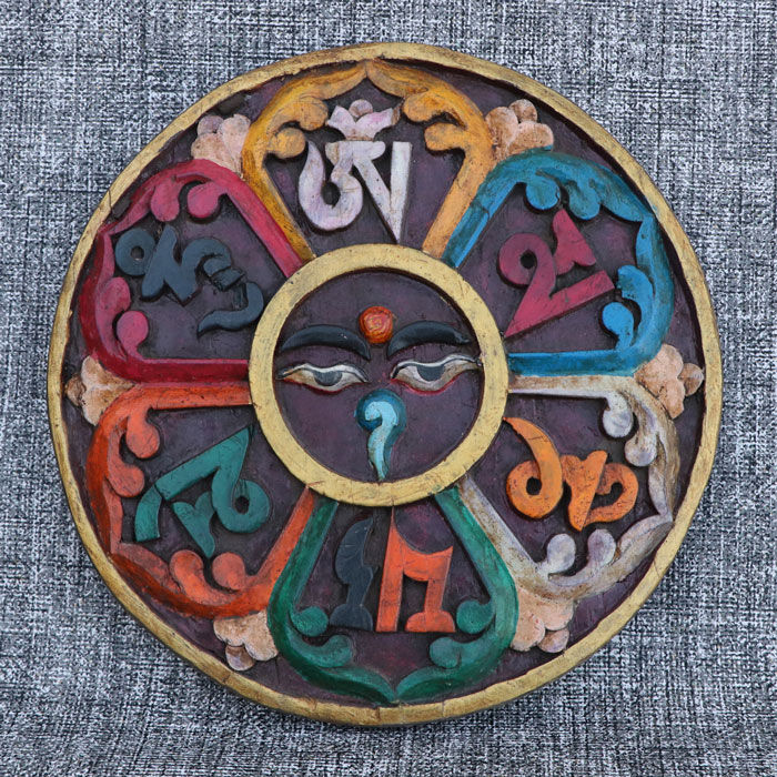 Buddha Eye & Tibetan Mantra Wall Decor- Lotus Handicrafts | Daraz.com.np