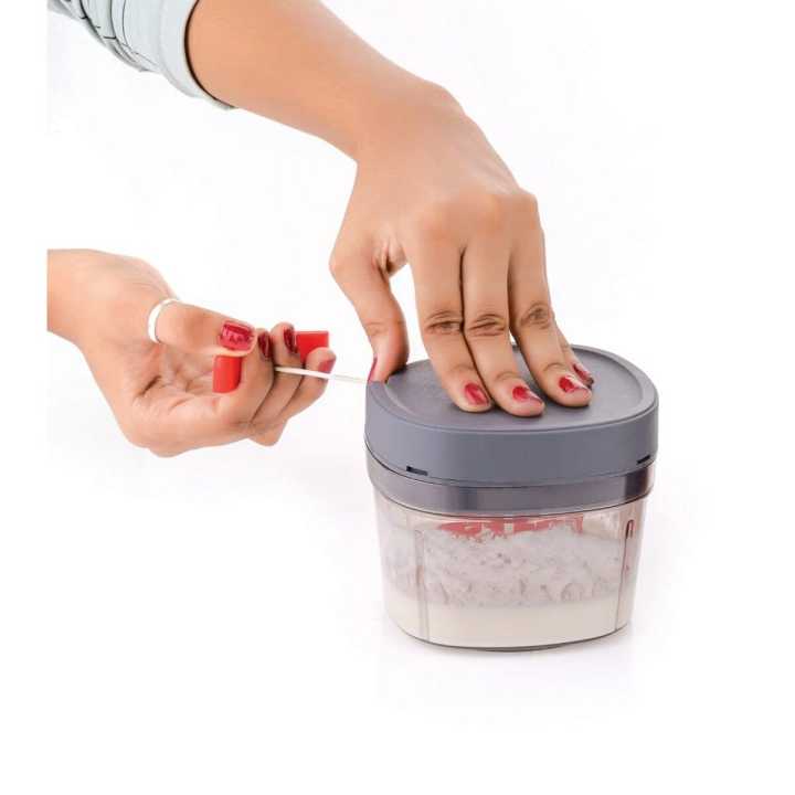 2 in 1Vegetable Chopper / Blender - Square Manual Chopper (600 ml ...