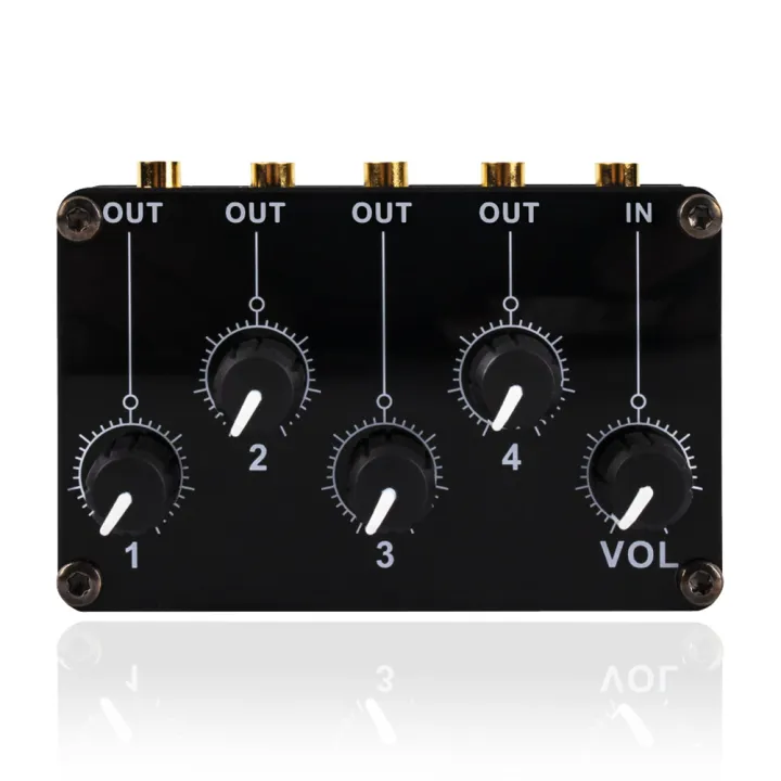 TM400 Mini 4 Channel Stereo Passive Mixer 4In1Out for Studio Recording ...