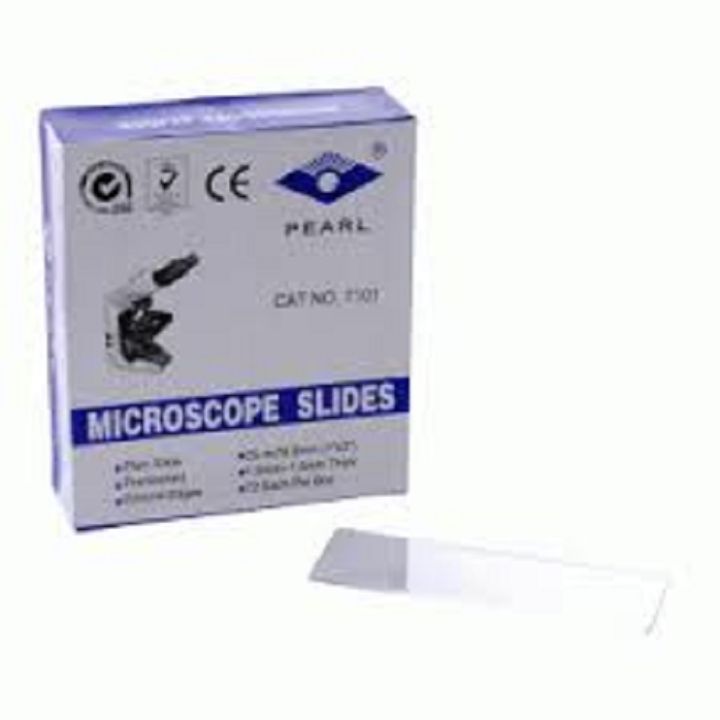 Microscope Plain Slides Glass Slides Pack of 50 ( 25.4*76.2mm) (1"*3 ...