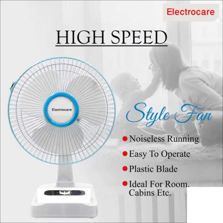 Electrocare 12 Inch Table Fan High Speed | Daraz.com.np