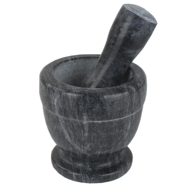 Natural Marble Stone Kitchen Spice Grinding Khal Set Large Size | Daraz ...