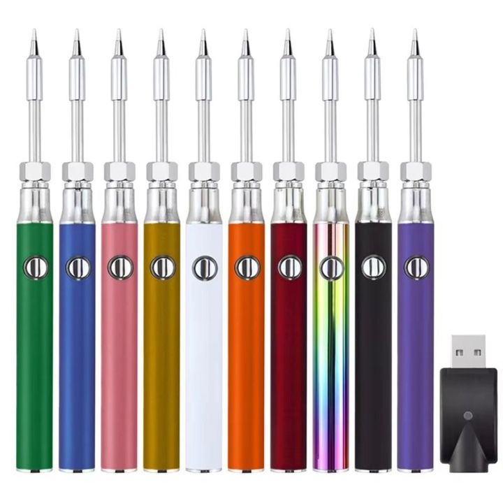 Portable 1100mAh Battery Electric Soldering Iron Pen 510 Thread Heat ...