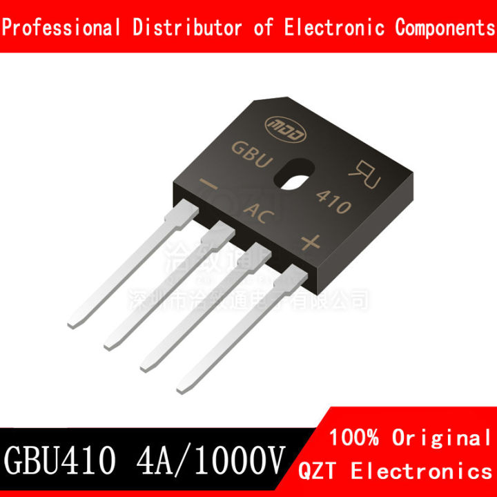 10pcs/lot GBU410 Bridge Rectifier Diode 4A 1000V GBU-4 (SIP-4) Single ...