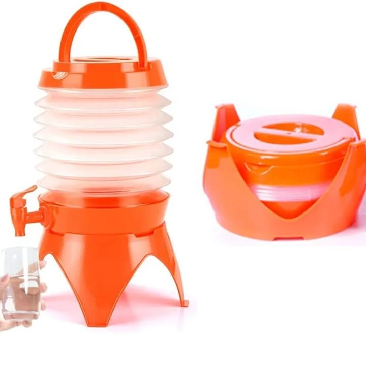 5.5 Liter Collapsible Beverage Tub Dispenser Folding Water Container for Outdoor Camping | Daraz ...