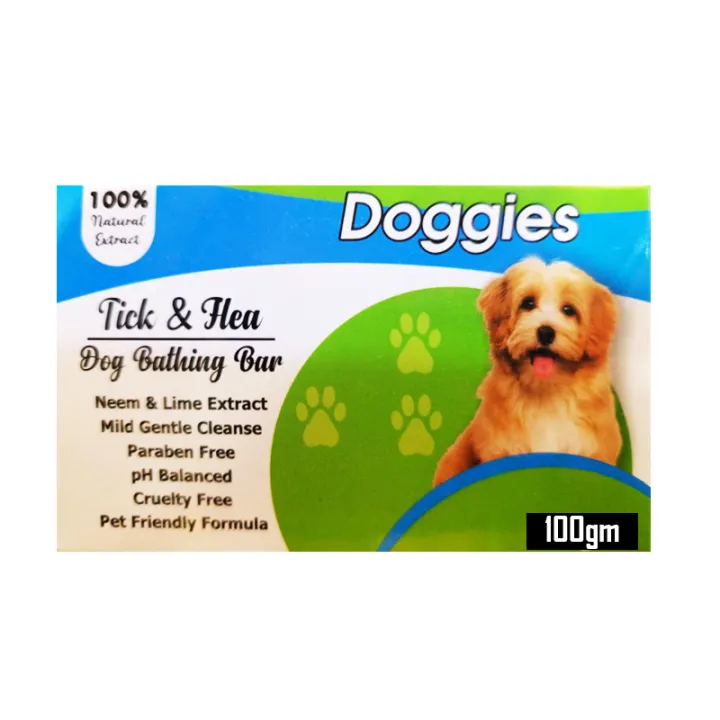 Doggies Tick & Flea 100gm Bathing Soap Bar By HAMROPETS | Daraz.com.np