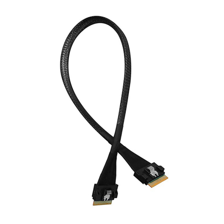 PCIE4.0x8 SFF8654 to SFF8654 Male to Male Data Cable Slimsas 8X SFF8654 ...