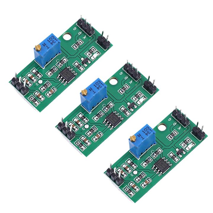 3Pcs LM393 3.5-24V Voltage Comparator Module with LED Indicator High Level Output Analog ...