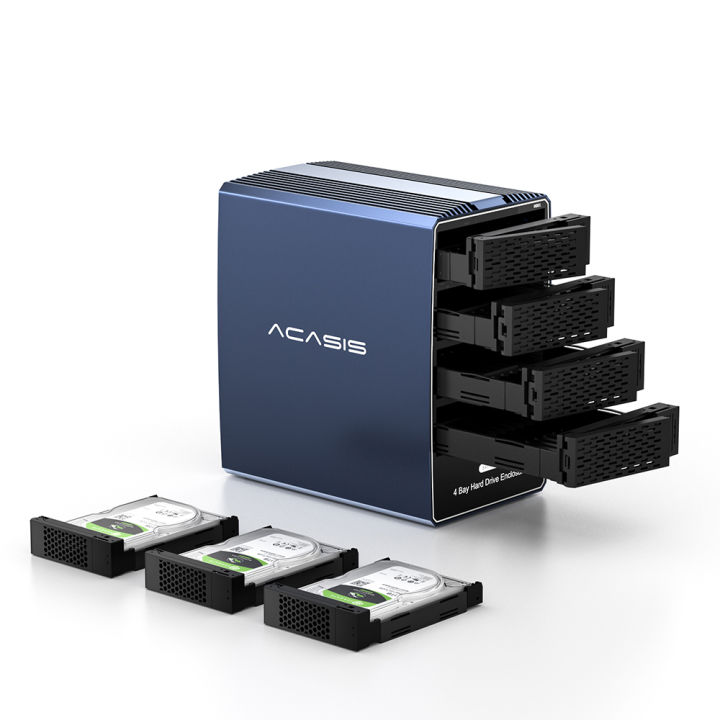 ACASIS 4 Bay SAS HDD Enclosure U-S-B 3.2 Gen2 10Gbps - 96TB Tool-Free ...